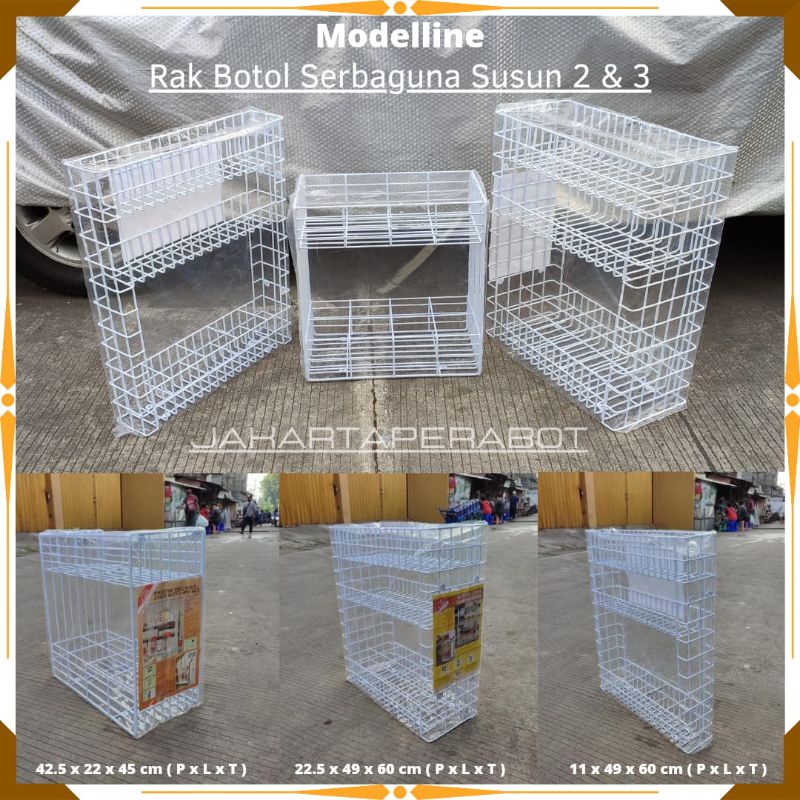 Jual MODELLINE - Rak Botol 3 Susun / Rak Botol Mini 2 Susun / Rak Botol ...