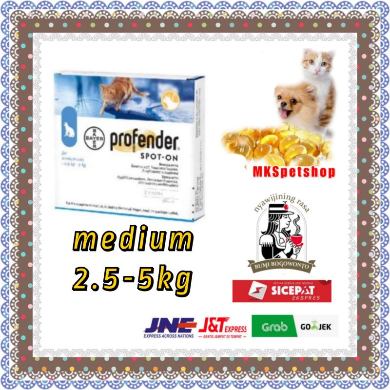 Jual Profender Spot on Cat Medium 2.5kg-5kg | Shopee Indonesia