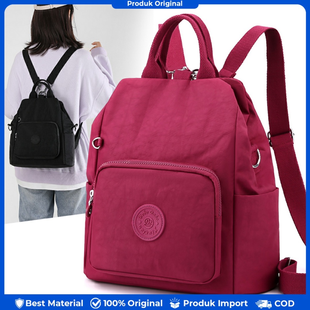 Jual BOBO FASHION - Tas backpack wanita bobo 66109-1 Tas ransel wanita ...