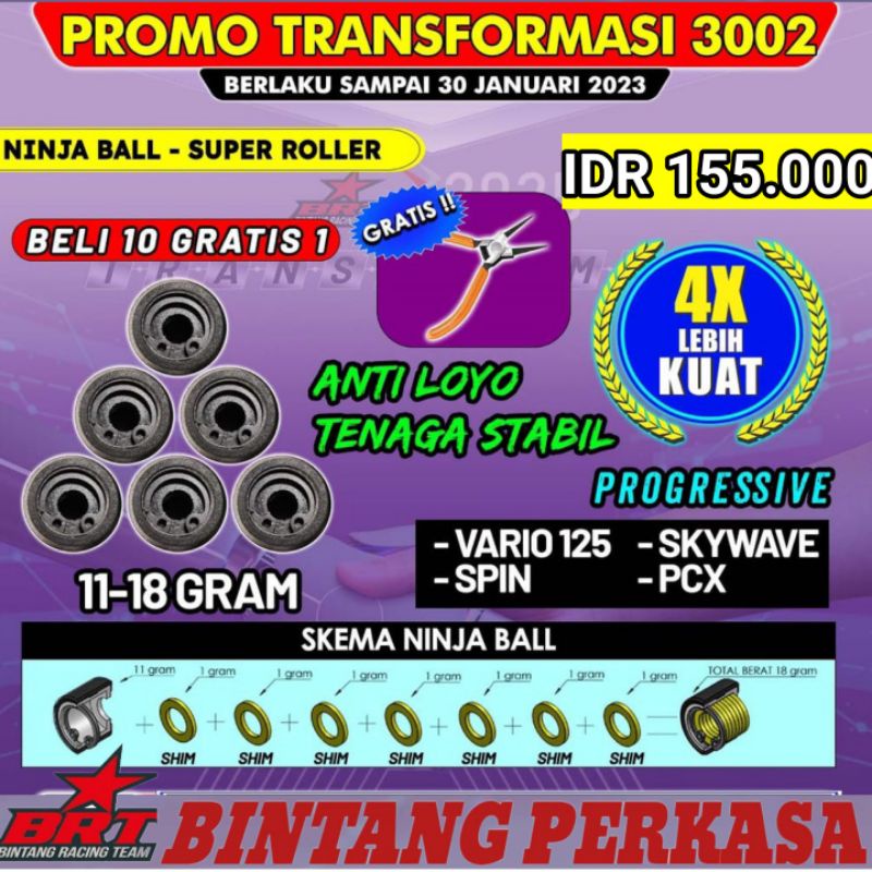 Jual Roller Ninja Ball BRT Vario 125 Vario 150 Vario 160 Pcx Adv ...
