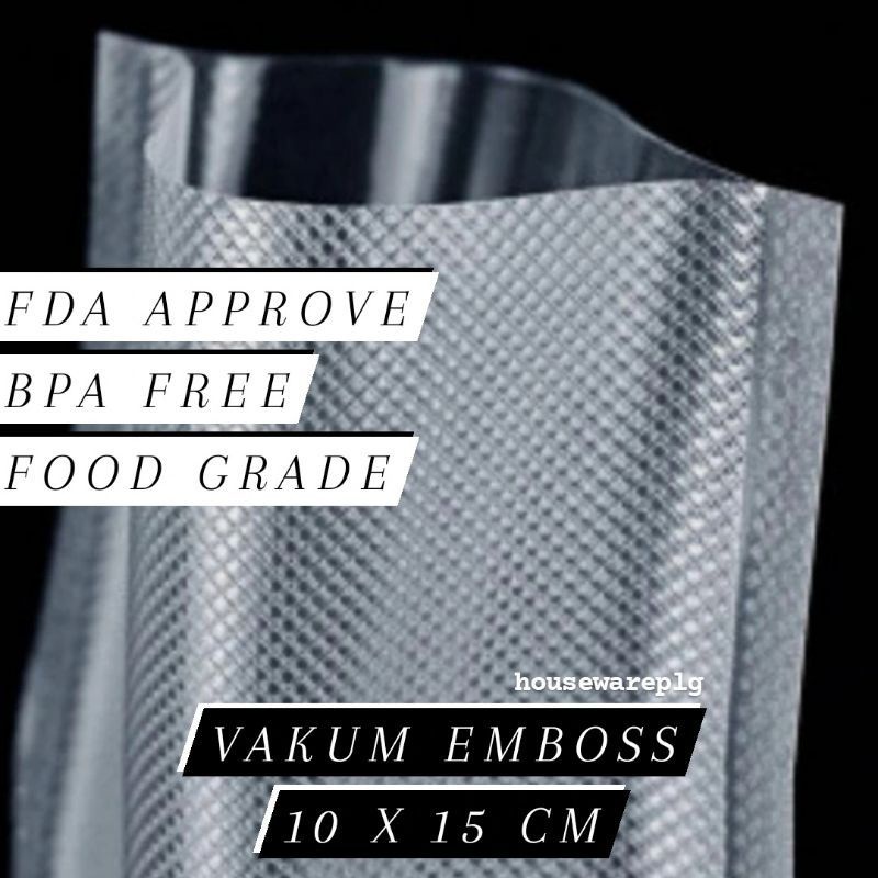 Jual Vakum Vacuum Emboss Makanan 10x15 cm | Shopee Indonesia