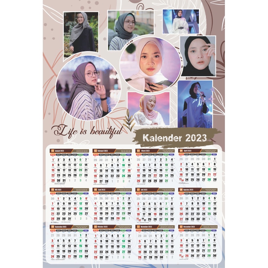 Jual CETAK KALENDER CUSTOM 2023 / CETAK KALENDER TOKO / BENGKEL CUSTOM ...