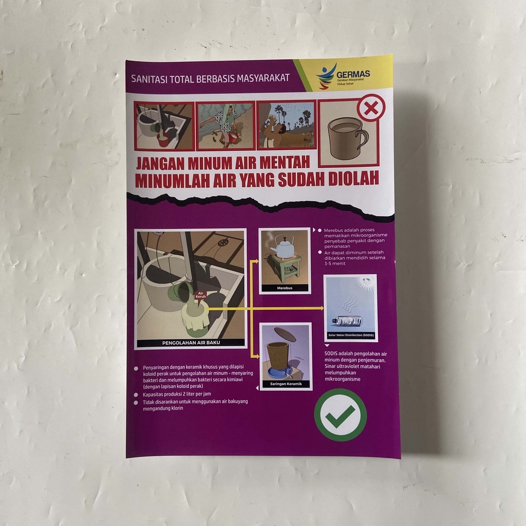 Jual Poster Kesehatan, Poster Pilar STBM, Poster STBM : Jangan Minum ...