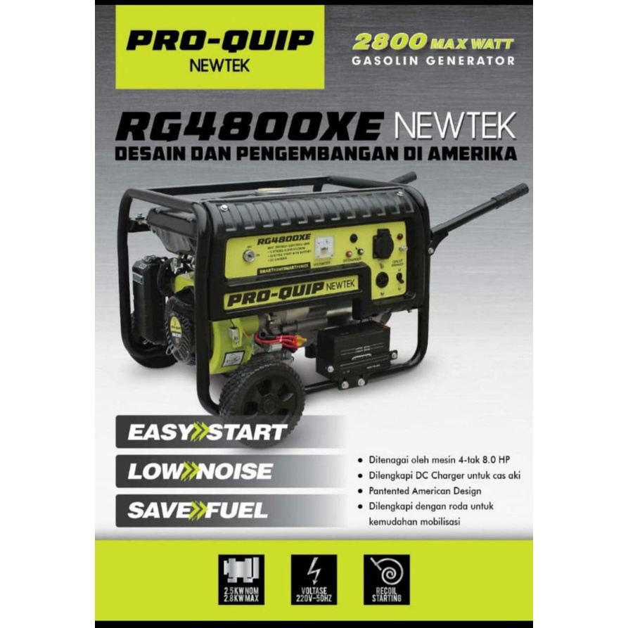 Jual Genset Proquip RG4800XE RG4800 XE RG 4800 XE 2500 Watt Max 3000 ...