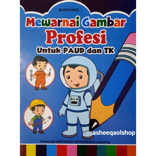 Jual Buku Mewarnai Gambar Profesi Untuk Paud Dan TK | Shopee Indonesia
