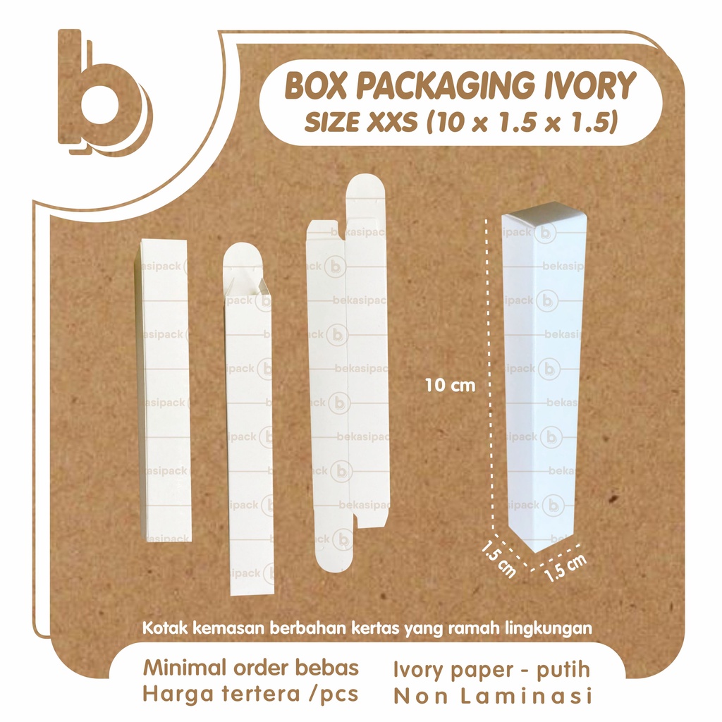 Jual Box Packaging Ivory Natural 10x1.5x1.5 I BPIN00390 | Shopee Indonesia
