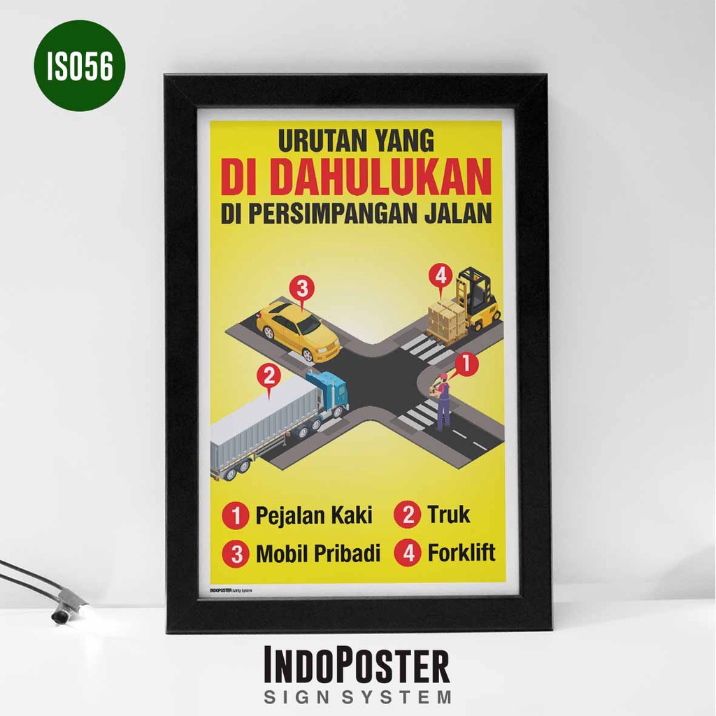 Jual Poster K3 Keselamatan Kerja Safety Urutan yang Didahulukan Di ...