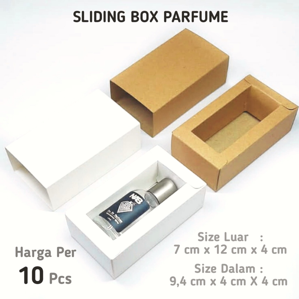 Jual 10 PCS - BOX PARFUM SLIDING ELLABO 30ML, CLOUE 30ML / SLIDING BOX ...