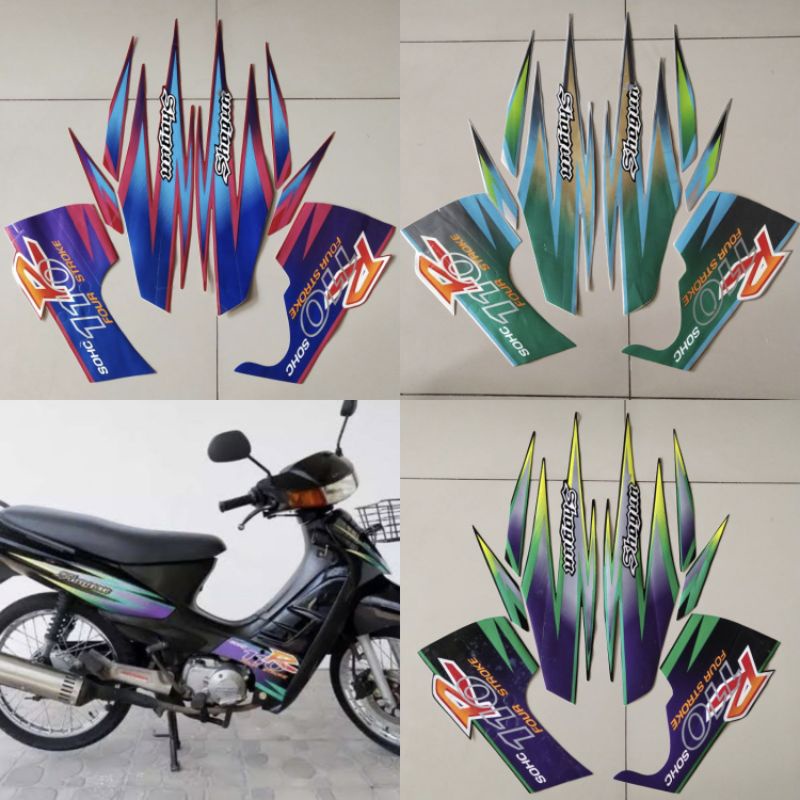 Jual striping Suzuki Shogun kebo 1997 1998 Lis body standar berkualitas ...