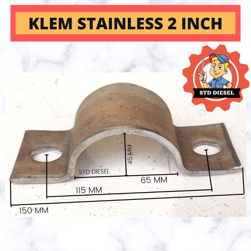 Jual KLEM STAINLESS SERBAGUNA 2 INCH 2 IN KELEM STENLIS ANTI KARAT ...