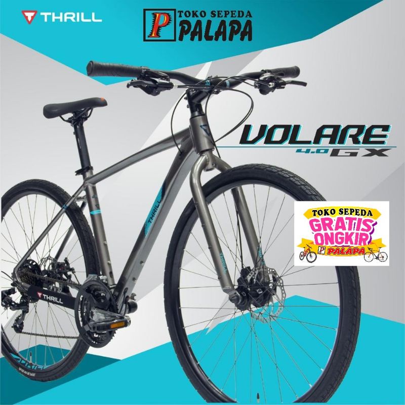 Jual MTB 700C THRILL VOLARE GX 4.0 NEW Sepeda Gunung Hybrid 4 | Shopee ...