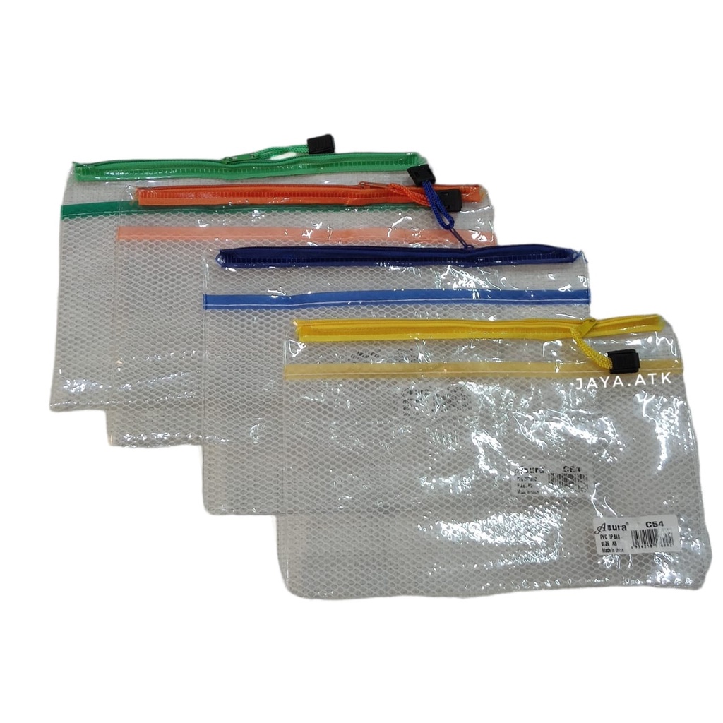 Jual ZIPPER POCKET MAP SLETING A5 WARNA TRANSPARAN TEBAL MAP ZIP BAG ...
