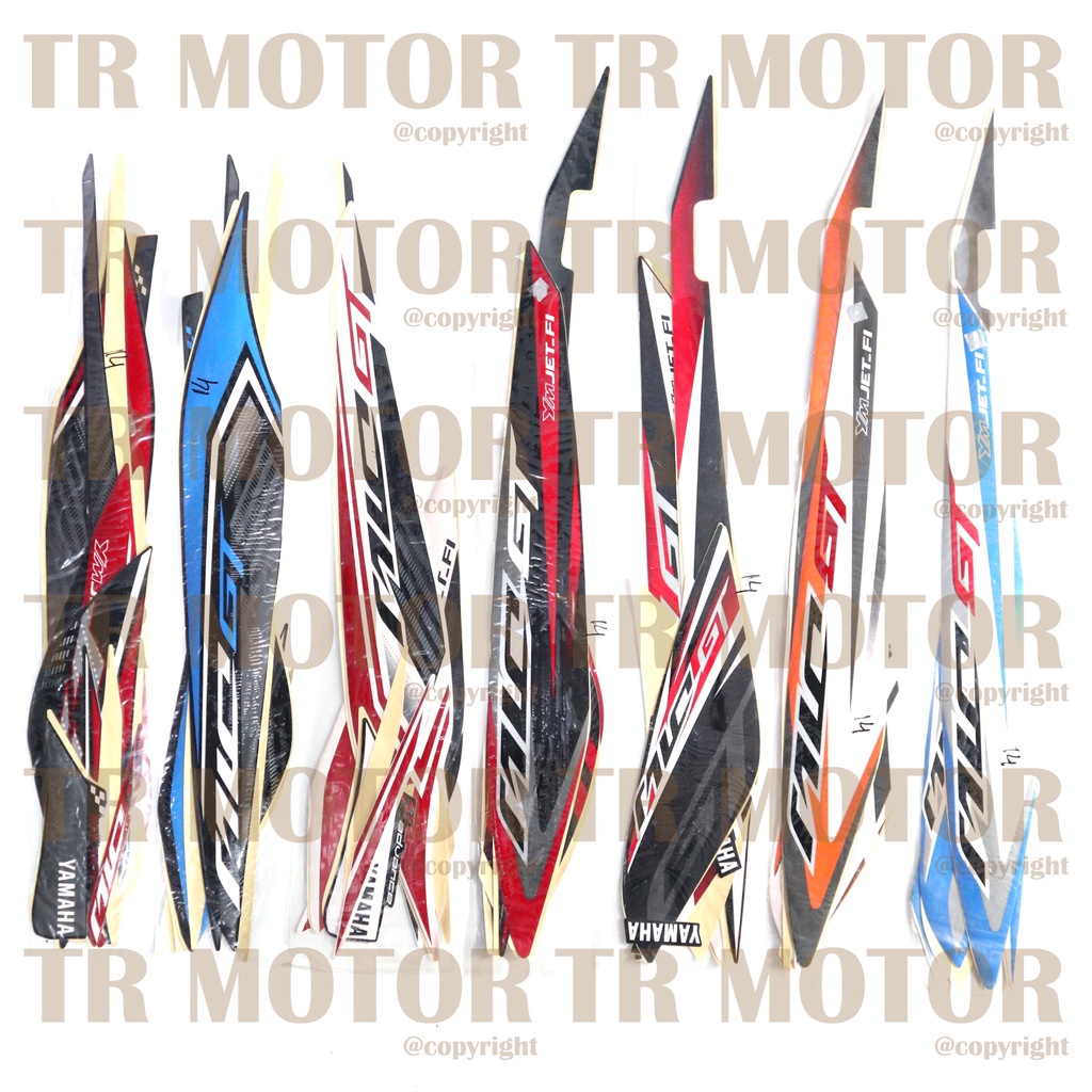 Jual Stiker Motor Mio GT 2013 2014 Sticker Striping Lis Full Set Motor ...