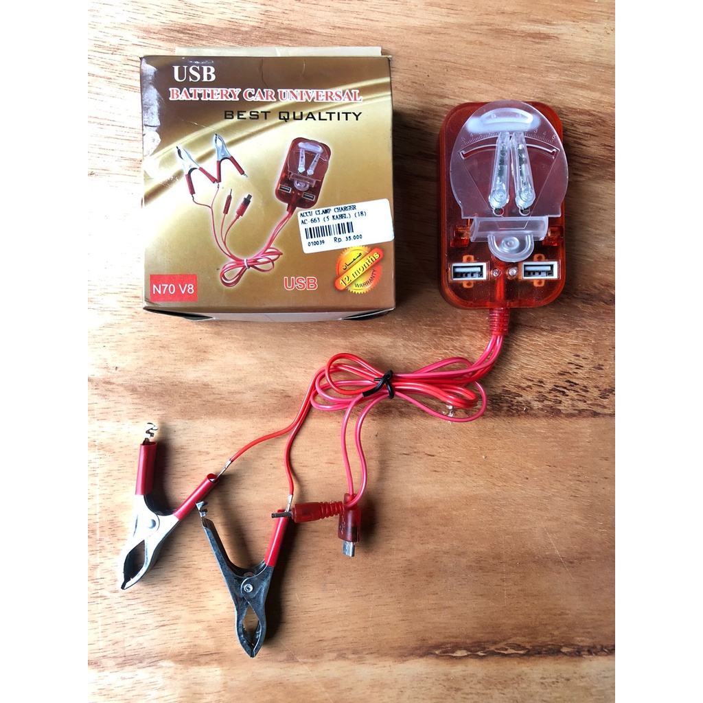 Jual Charger Aki Motor Ke Hp / Charger 4 In 1 / Camp Charger / Usb ...