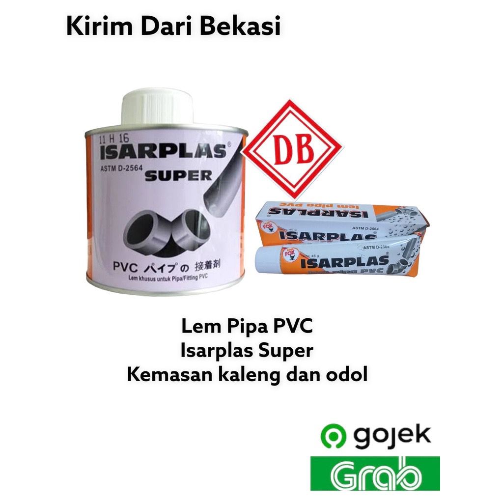 Jual LEM PIPA PVC ISARPLAS KEMASAN ODOL DAN KALENG/LEM PIPA/LEM PRALON ...