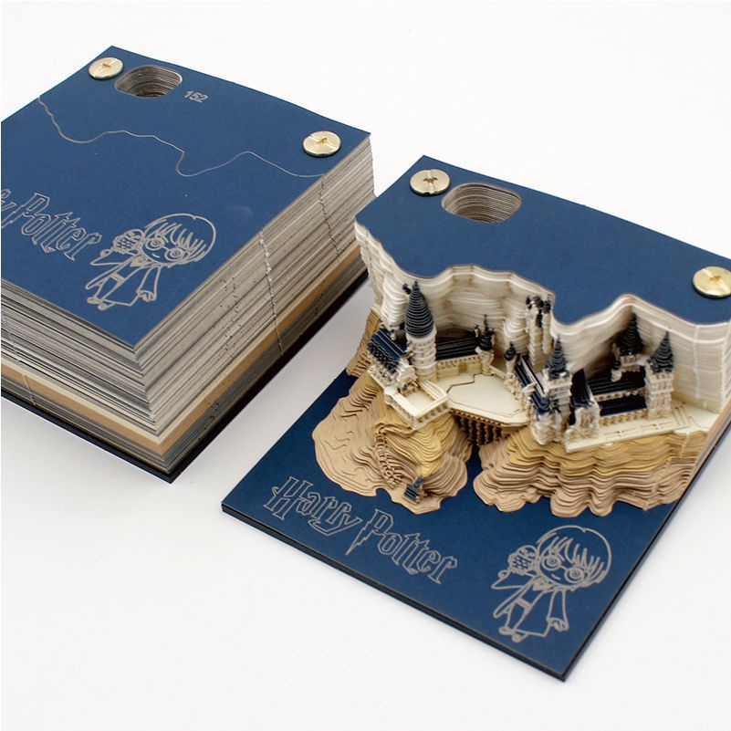 Jual Kertas Memo Sticky Note 3d Motif Hogwarts Harry Potter Untuk ...