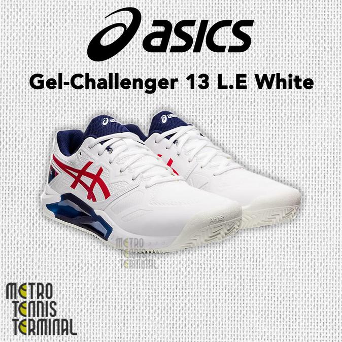 Jual [ COD ] Asics Gel Challenger 13 L.E White Classic Red ( Sepatu ...