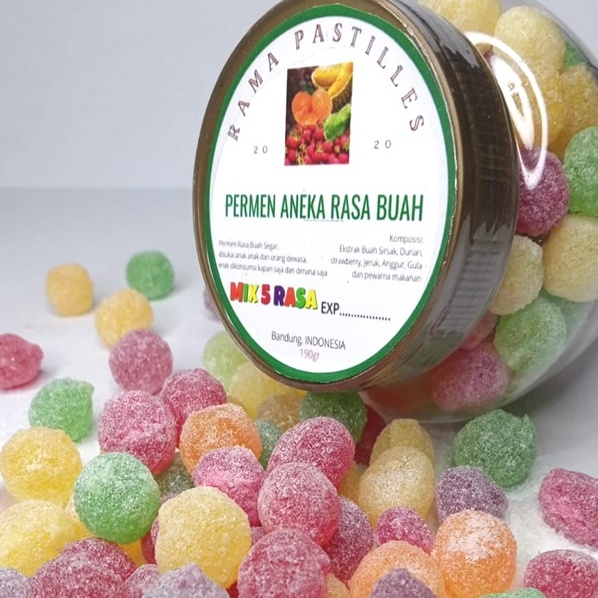 Jual Permen Aneka Rasa Buah Jeruk Stroberi Durian Sirsak Anggur Mix ...