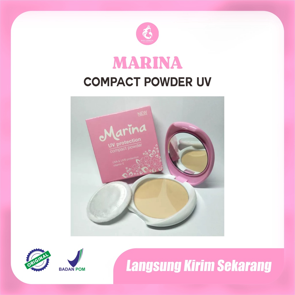 Jual Marina Compact Powder Brighten Up UV-12gr | Shopee Indonesia