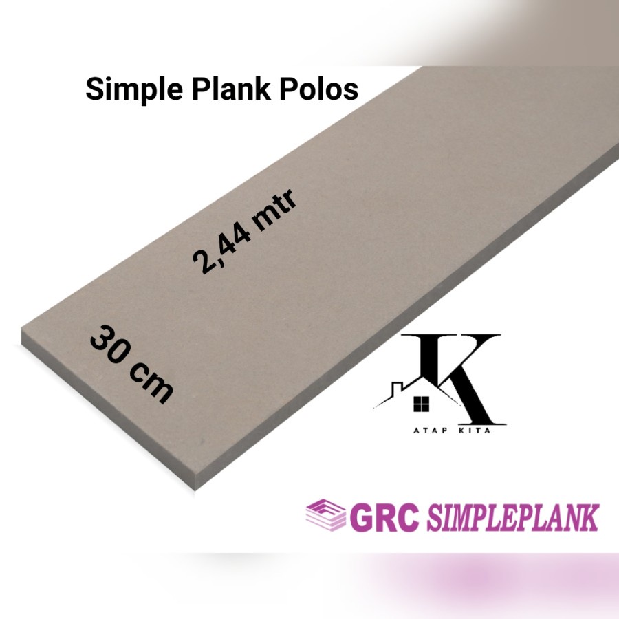 Jual Simple Plank Grc Polos 30 cm / Lisplank Polos / Lisplank Grc ...