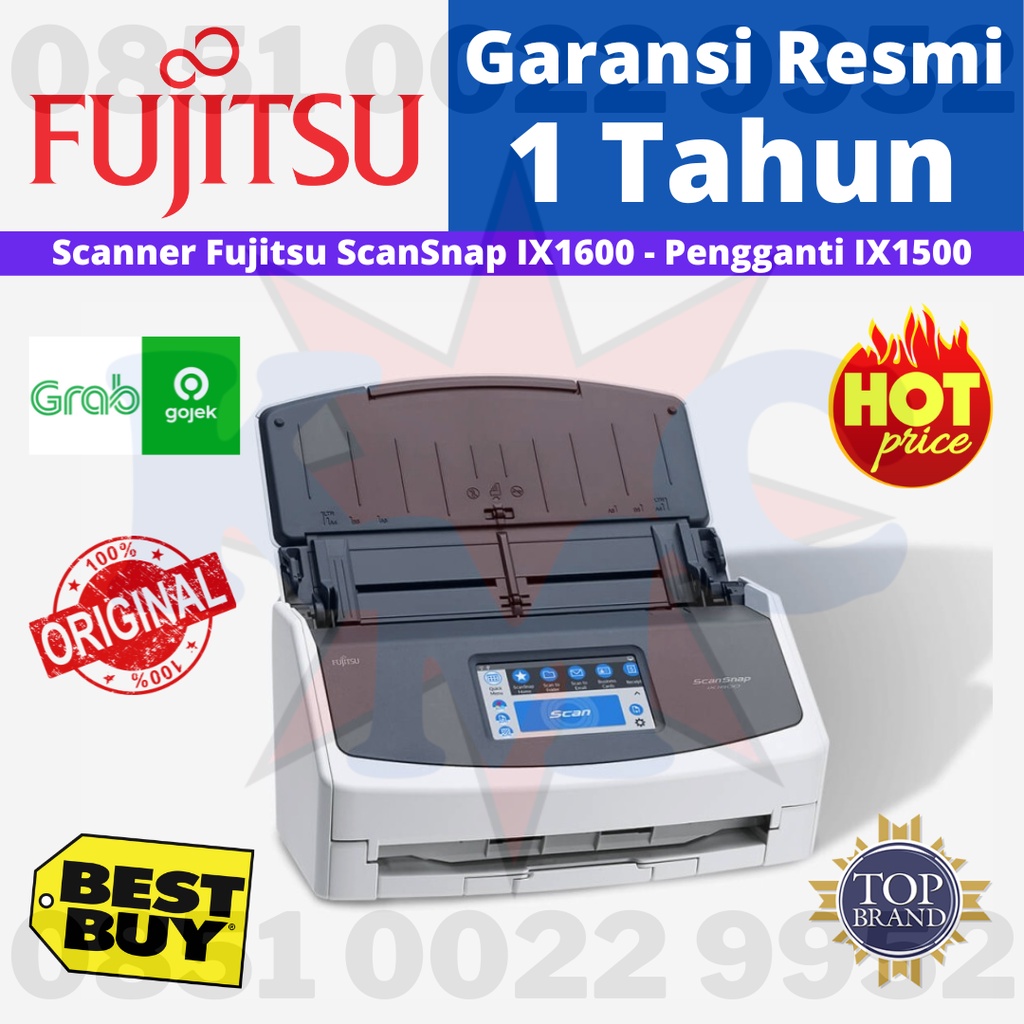 Jual Scanner Fujitsu ScanSnap IX1600 IX 1600 - Pengganti IX1500 ...