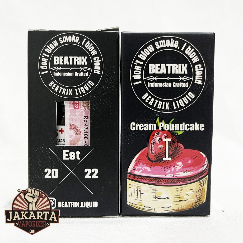 Jual BEATRIX STRAWBERRY CREAM POUNDCAKE 60ML 3MG 6MG BY OMNILAB ...