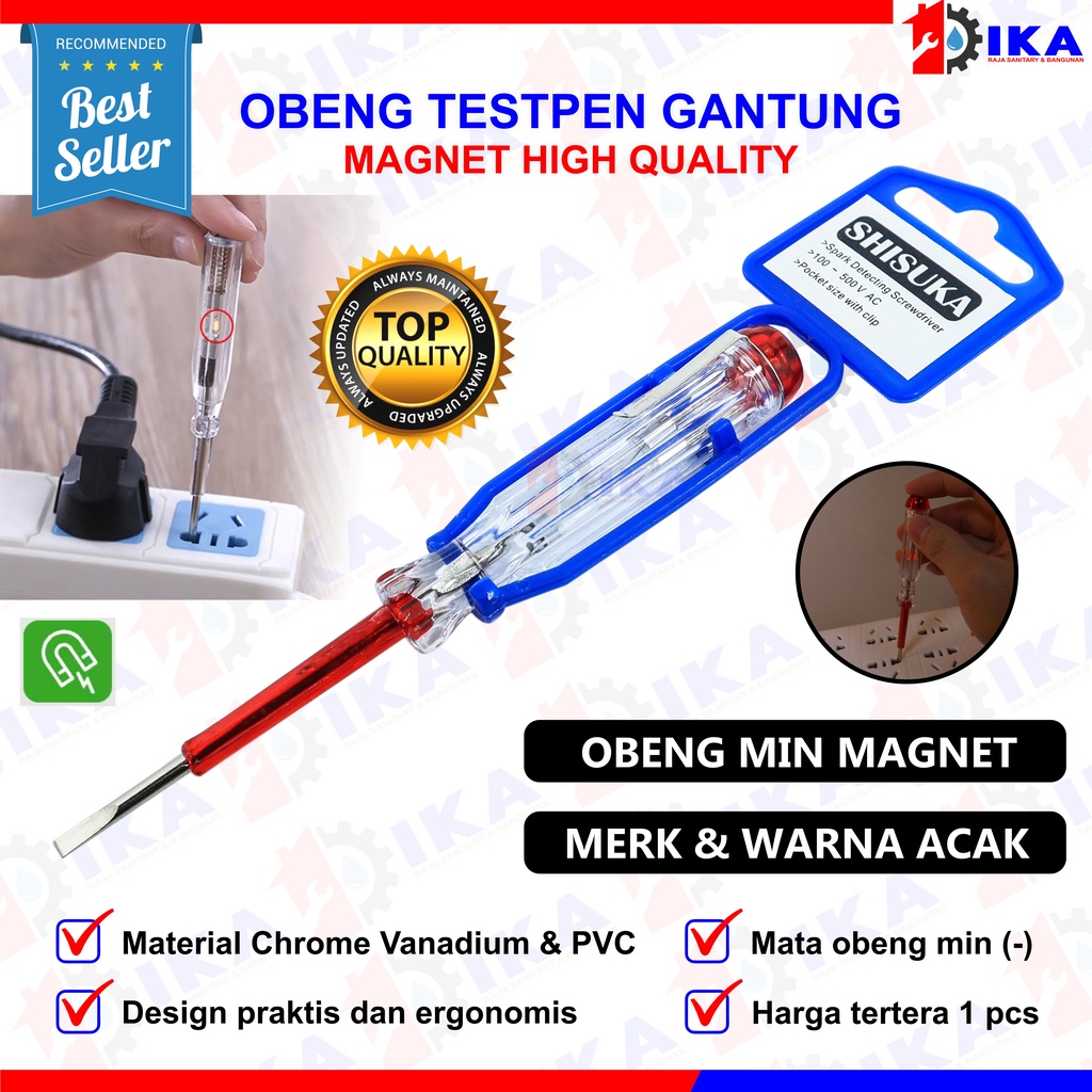 Jual Tester tegangan Listrik - Obeng Tespen gantung chrome serbaguna ...
