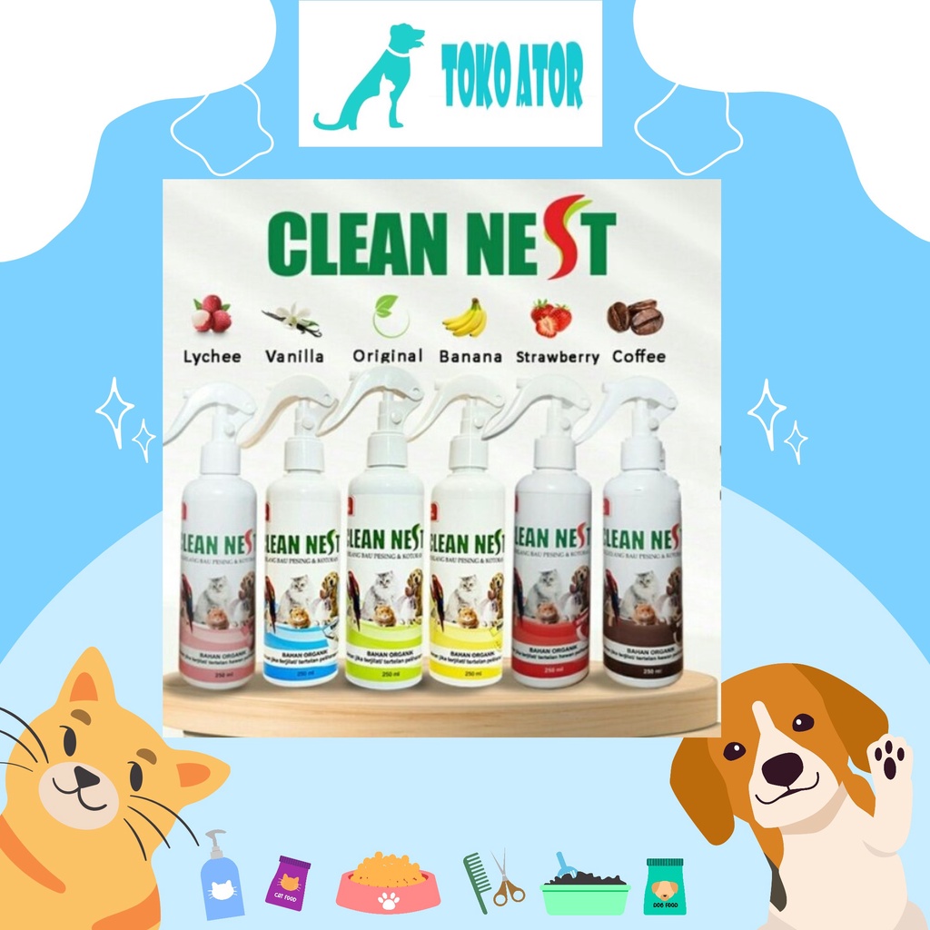 Jual Penghilang Bau Pesing dan Kotoran CLEAN NEST 250ML | Shopee Indonesia