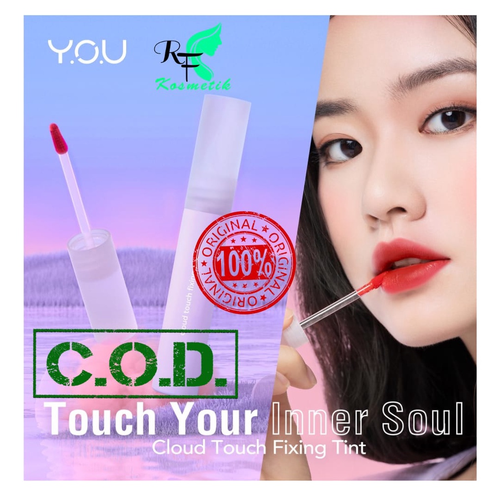 Jual NEW SHADE!!! YOU Cloud Touch Fixing Tint/LIP TINT TERBARU YOU ...