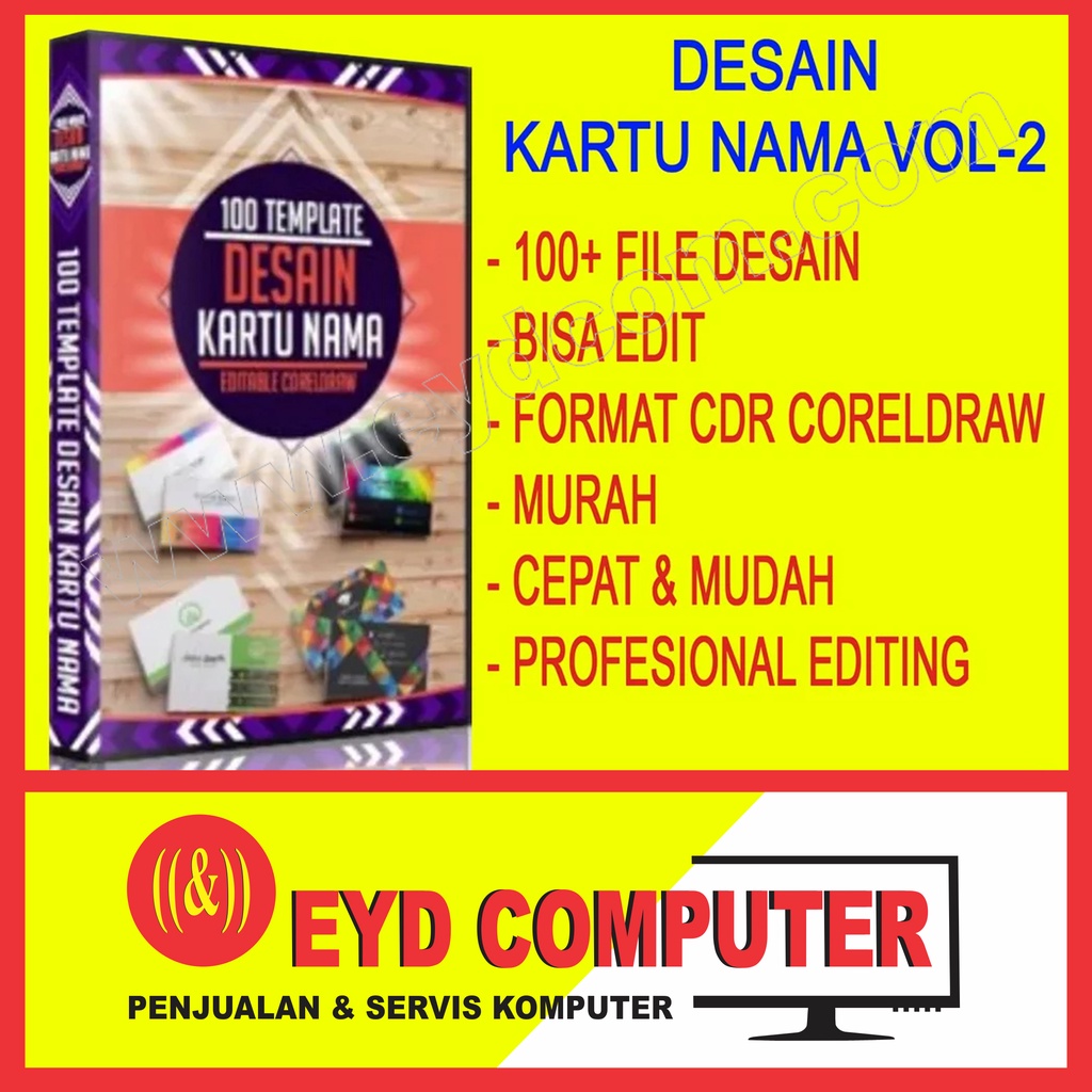 Jual DESAIN KARTU NAMA VOL-2 GRAPHIC DESIGNER KOLEKSI TEMPLATE DESIGN ...