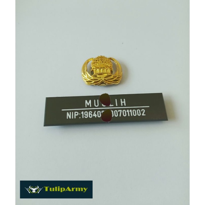 Jual Pin korpri/asn + nametag/papan nama | Shopee Indonesia