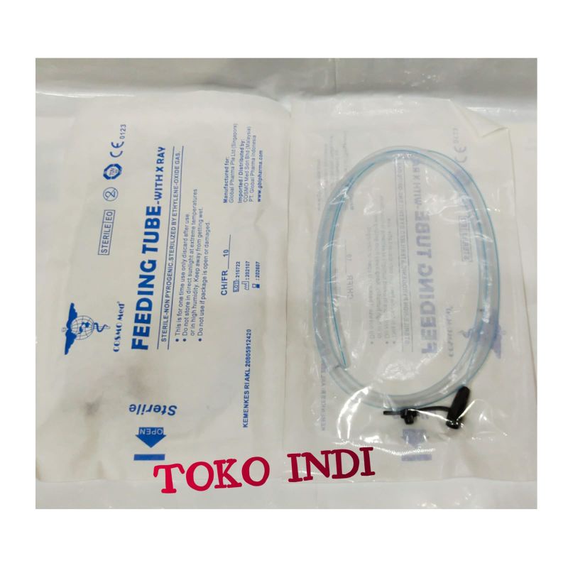 Jual NGT No.10 Merk Cosmo Med/NGT no.8/Selang Makan/Feeding Tube ...