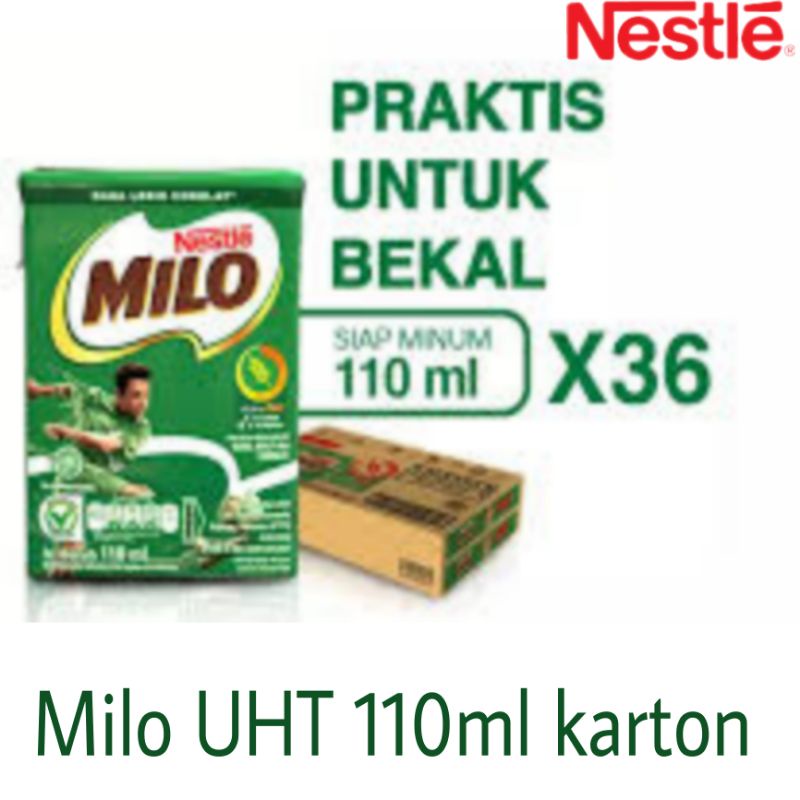 Jual Milo UHT 110ml karton isi 36pc | Shopee Indonesia