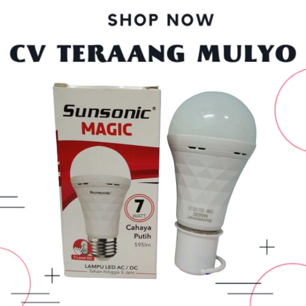 Jual Lampu LED AC/DC Sunsonic 7watt CDL | Shopee Indonesia