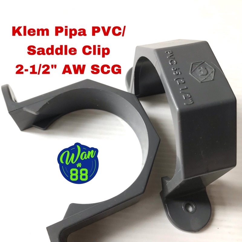 Jual Klem Pipa PVC 2-1/2” / Saddle Clip 2-1/2” AW SCG | Shopee Indonesia