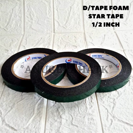 Jual DOUBLE SIDE FOAM TAPE / DOUBLE TAPE FOAM / ISOLASI BUSA STAR TAPE ...