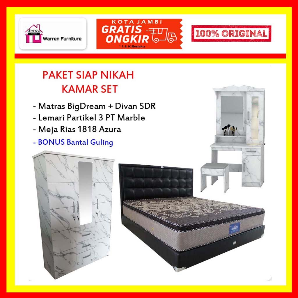 Jual Paket Kamar Set type Marble A05 | Shopee Indonesia
