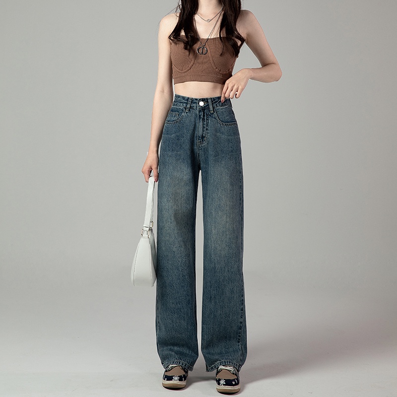 Jual Alice Jeans-Biru Retro Import Highwaist Loose Celana Jeans Panjang Wanita | Shopee Indonesia