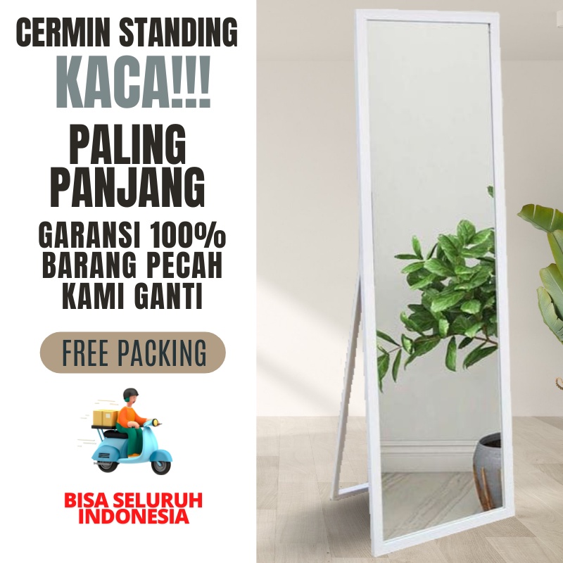 Jual Cermin Standing Mirror Aesthetic Extra Jumbo Full Body Ukuran ...