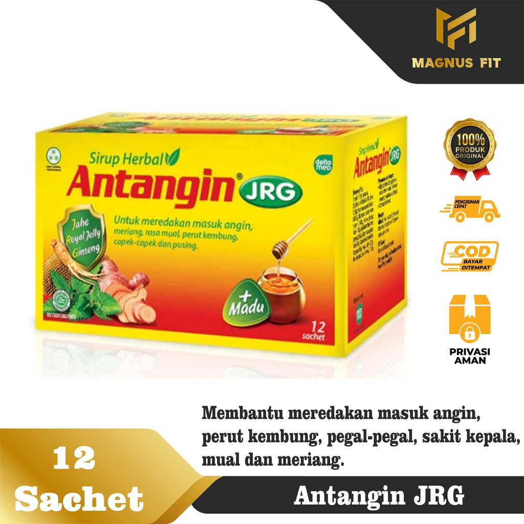 Jual Antangin JRG Cair 12 Sachet- Obat Masuk Angin | Shopee Indonesia