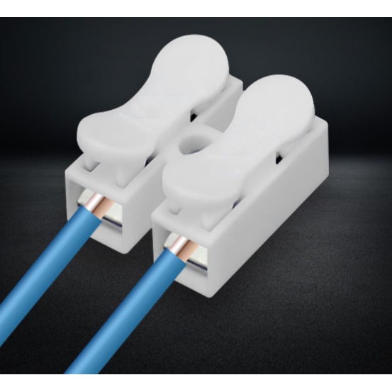 Jual Quick Connector 2 Wire Spring Terminal Sambungan Kabel Listrik 2P ...