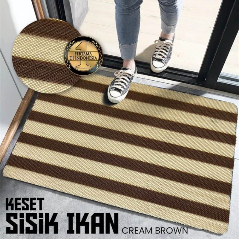 Jual Keset Sisik Ikan 40 60CM Anti-Slip Model Strip/Keset PVC/Keset ...