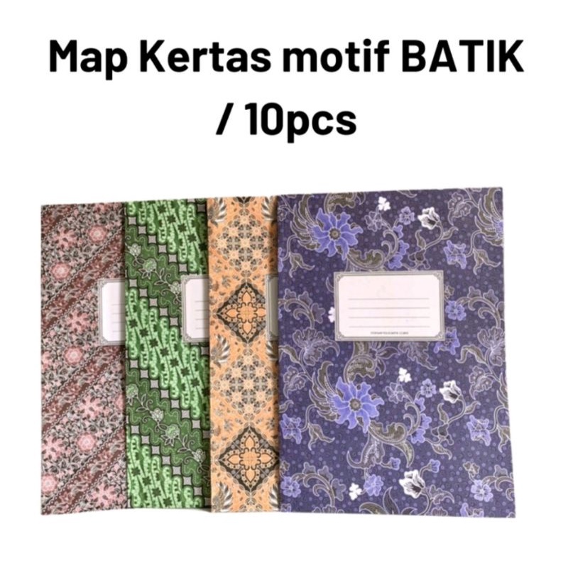 Jual Map Batik Tebal dan Kilat Harga per 10 Lembar sudah campur motif ...
