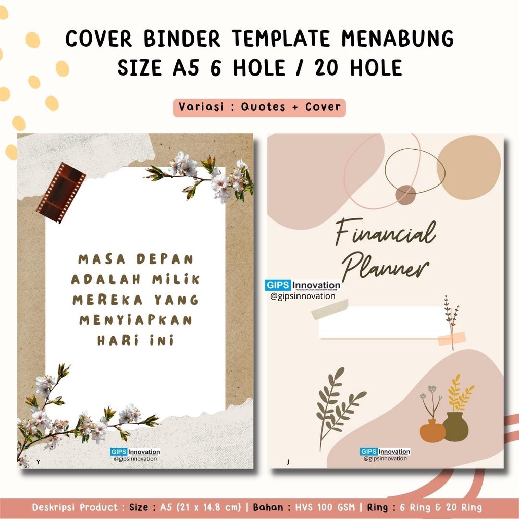 Jual Isi Binder A5, Template Menabung, Binder Budgeting Sinking Funds 6 ...