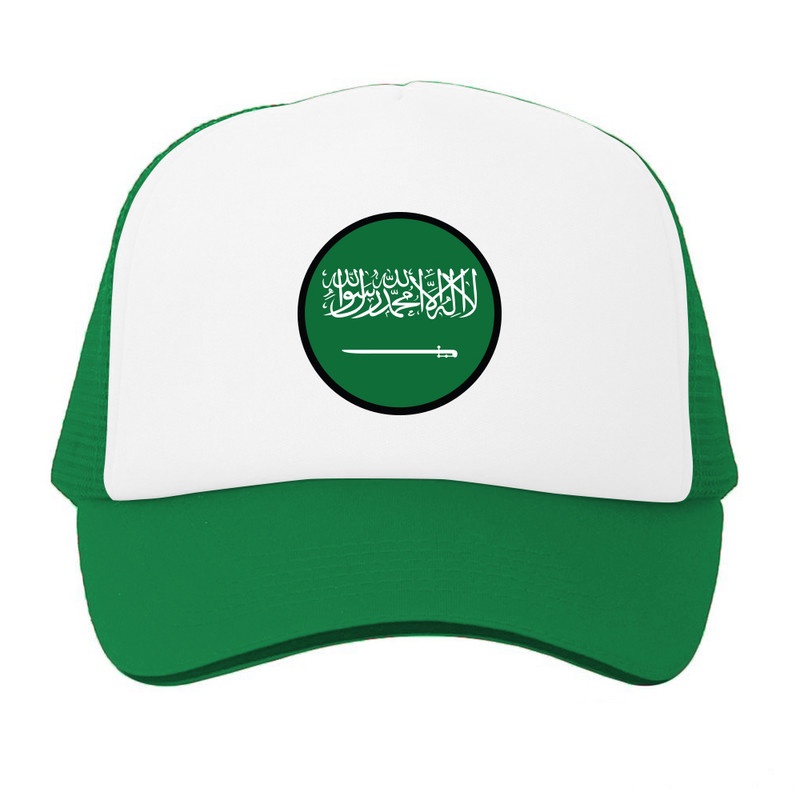 Jual Topi Trucker Premium CAMOE Saudi Arabia Flag Bendera Arab Saudi ...