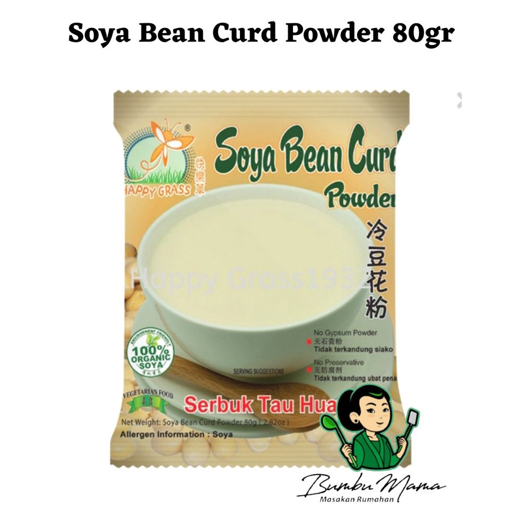 Jual Soya Bean Curd Powder / Serbuk Tau Huay 80 Gram / Happy Grass Soya ...