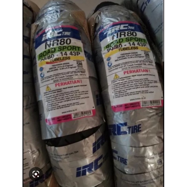 Jual ban luar irc tubeless 90/80-14 nr80 | Shopee Indonesia