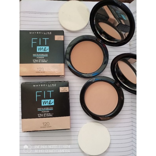 Jual Maybelline Fit Me Matte+Poreless Powder 12H Oil Control | Shopee ...