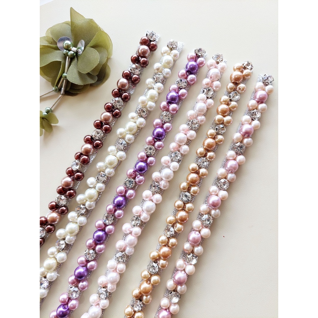 Jual Payet rangkai mutiara Q09/Mutiara rangkai jahit /Rangkai Mutiara ...