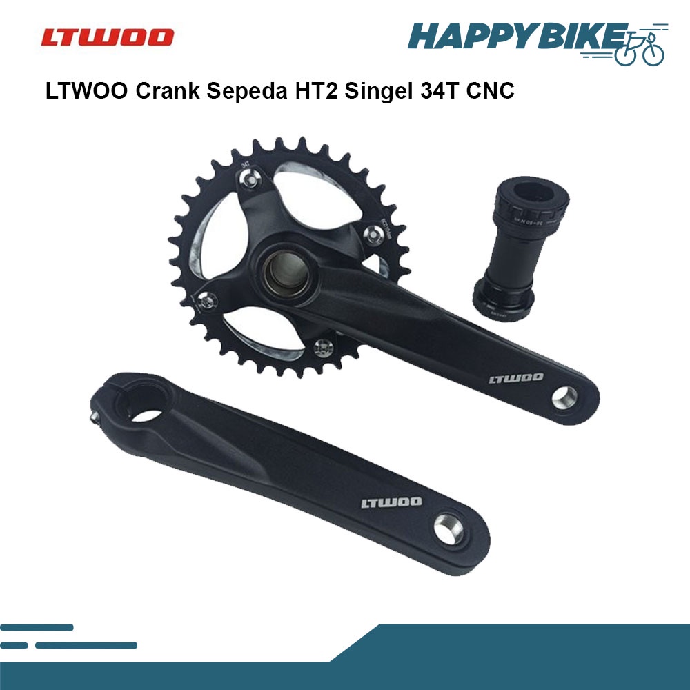 Jual L-TWOO Crank Set Sepeda MTB LTWOO Single 34T Hollowtech II HT2 ...